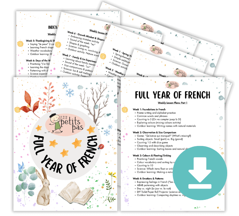 JK/SK French home learning Program